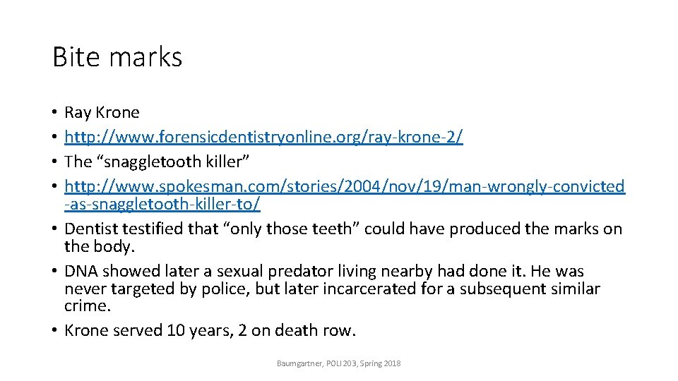 Convicting the Innocent Ch 4 5 Forensics Motivated