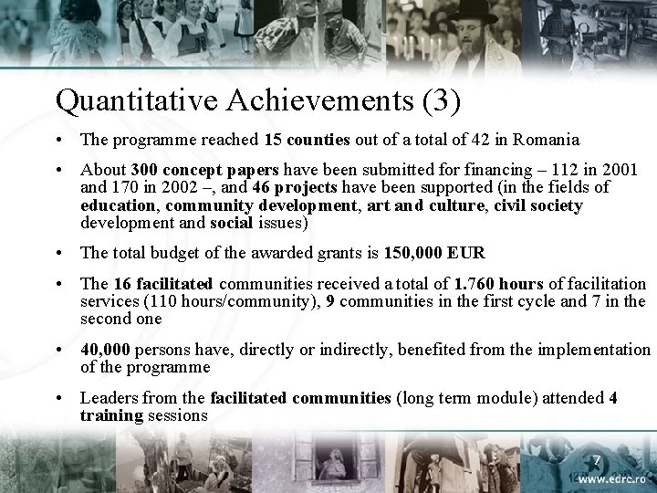 1 Achievements and Lessons Learned from the Improving