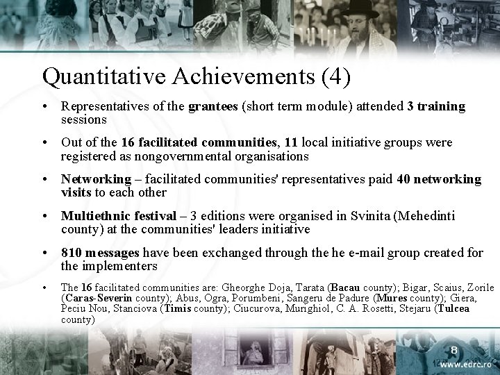 1 Achievements and Lessons Learned from the Improving