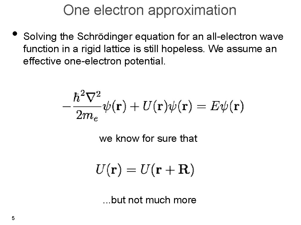 lectures accompanying the book Solid State Physics An
