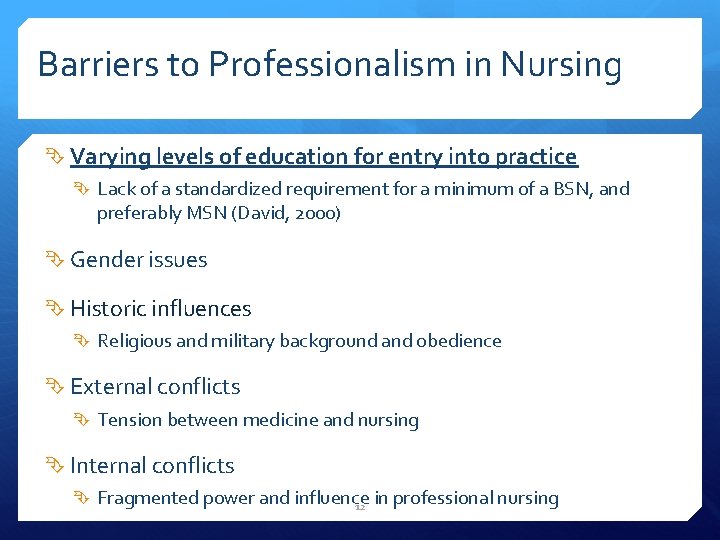 Professionalism and Education Conceptual and Philosophical Basis of