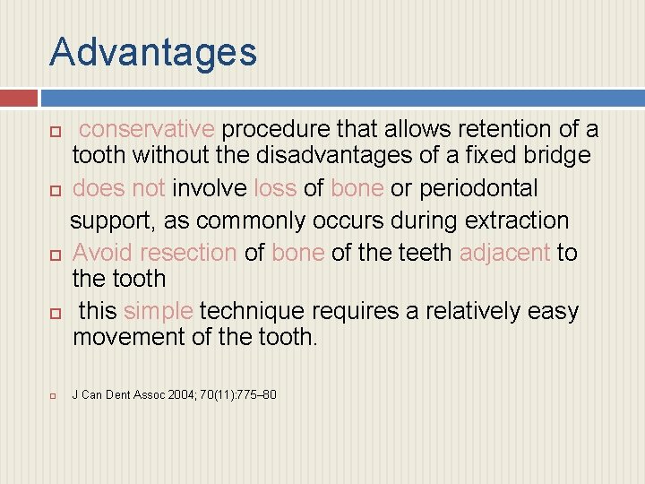 ORTHODONTIC EXTRUSION By hoda pouyanfar Orthodontic forced eruption