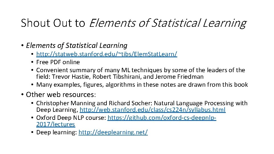 Lecture 1 Introduction to Machine Learning Methods Stephen