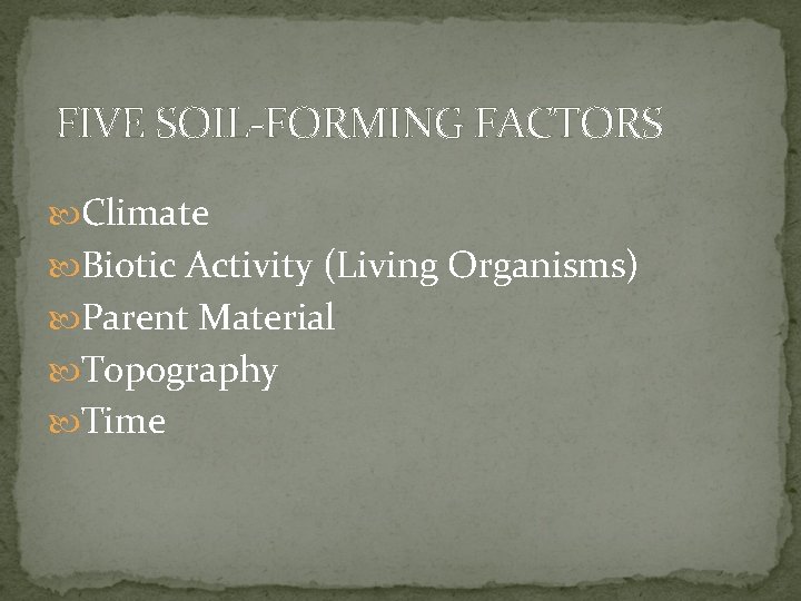 Envirothon Soils Dennis Brezina USDANatural Resources Conservation Service