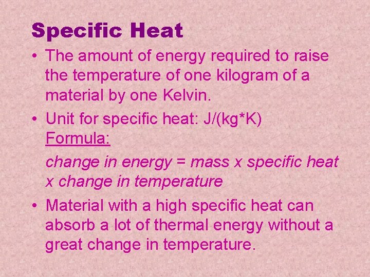 Thermal Energy and Heat Chapter 14 Section 1