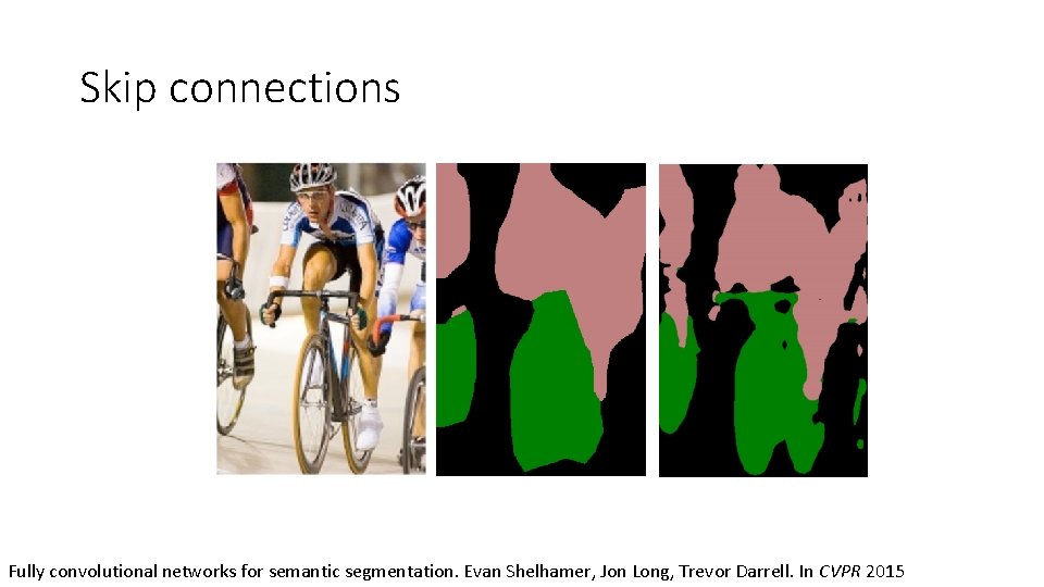 Semantic segmentation Semantic segmentation using convolutional networks w