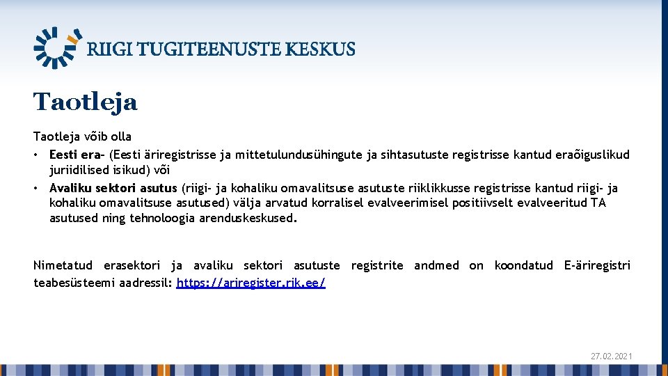 Infopev Sektoritevahelise mobiilsuse toetamine Tea Tassa ...