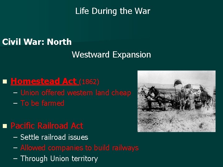 Unit 9 The Civil War 1861 1865 Life