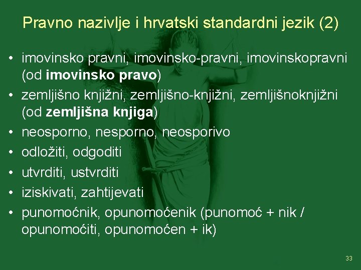 Pravno nazivlje i hrvatski jezik dr sc Marin