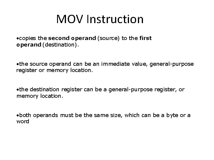 EMT 4753 Computer Organization Architecture Chapter 8 Instruction