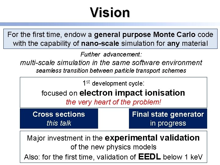 Design development and validation of electron ionisation models