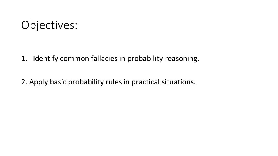 Quantitative Reasoning in Philosophy Teaching Probability and Decision
