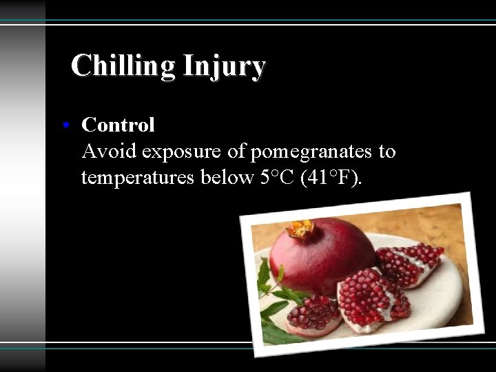 Physiological Disorders Pomegranate ALAA S AMIREH Optimum Storage