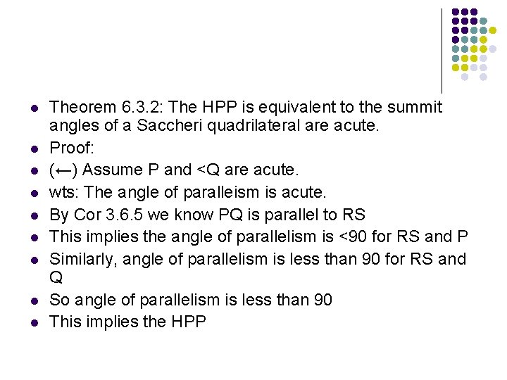 Chapter 6 NonEuclidean Geometries l l Back in
