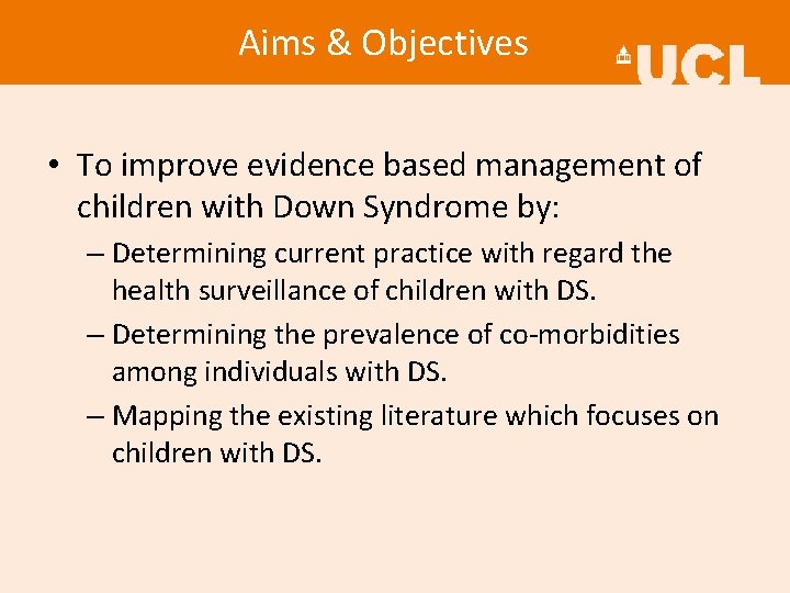 Evidence based management of children with Down Syndrome