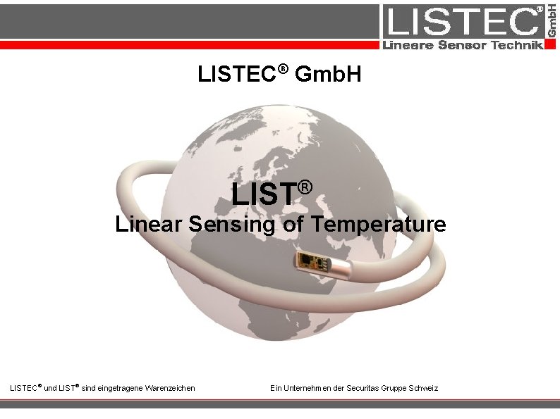 LISTEC Gmb H LIST Linear Sensing of Temperature