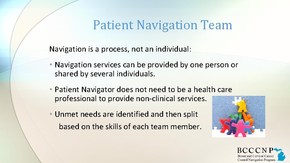 Michigan Breast and Cervical Cancer Navigation Program BCCCNP