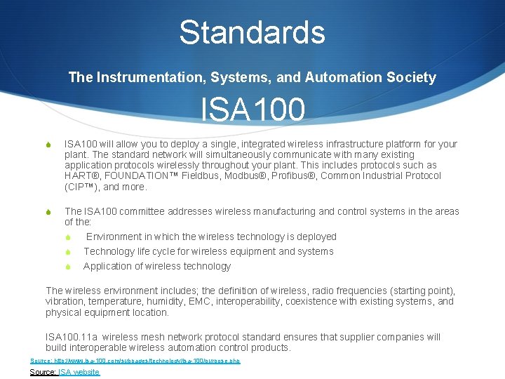 Wireless Sensor Networks Wild West W 3 S