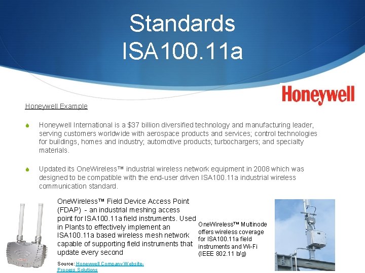 Wireless Sensor Networks Wild West W 3 S