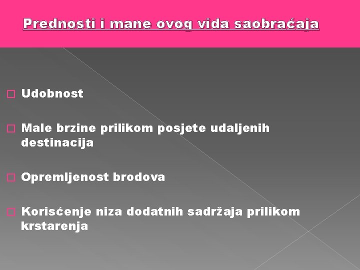 Saradnja brodskih preduzea i turistikih agencija Ugovorni odnosi