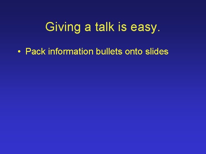 Creating Effective Presentations Robert C Lowe M D