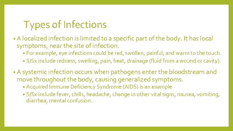 CHAPTER 6 INFECTION CONTROL Roosevelt Health Science Clinical