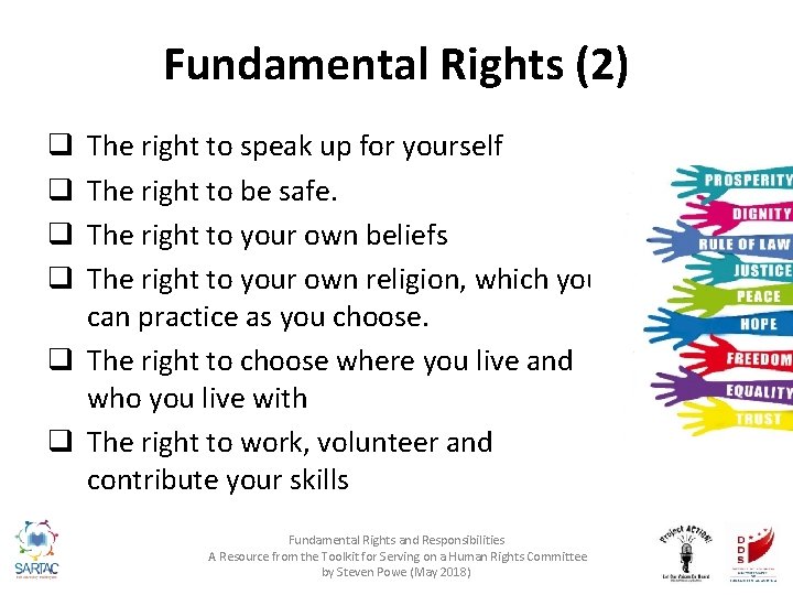 Fundamental Rights and Responsibilities by Steven Powe Toolkit