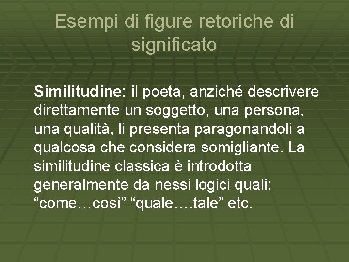Le figure retoriche Un percorso di sintesi Federica