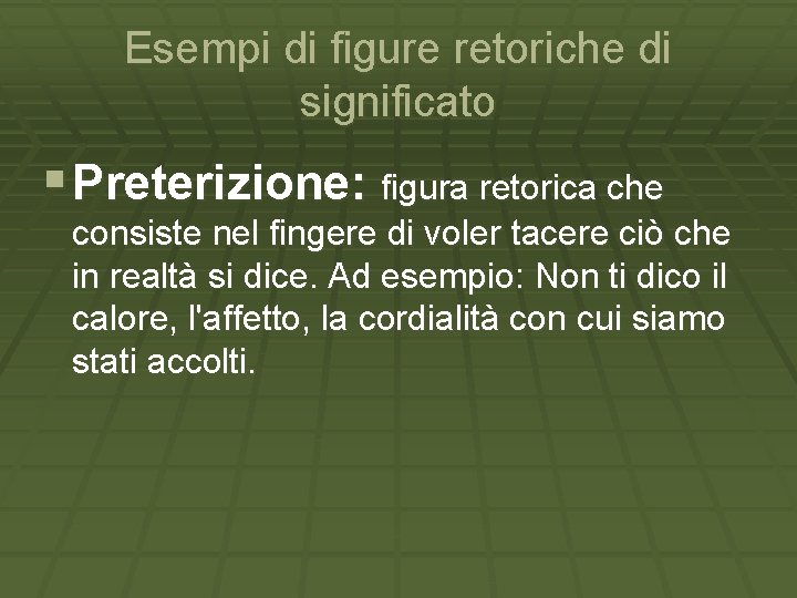 Le figure retoriche Un percorso di sintesi Federica