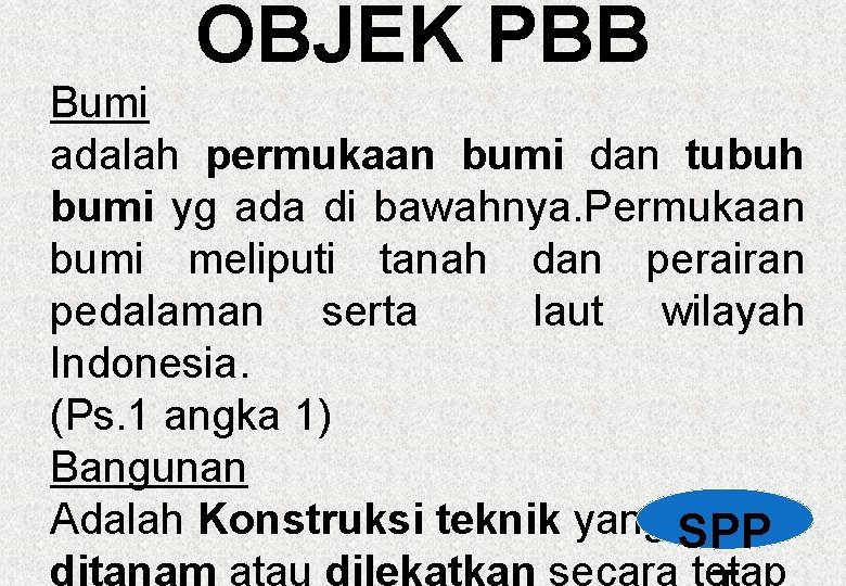 PAJAK BUMI DAN BANGUNAN Dirjen Pajak Republik Indonesia