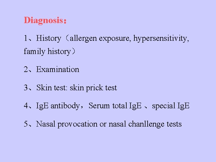 Nasal mucosal hyperreactive rhinopathy Allergic Rhinitis AR PerennialPAR