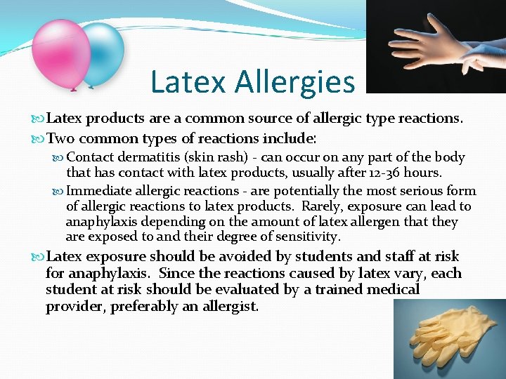 Allergy and Anaphylaxis in the School Setting Prevention