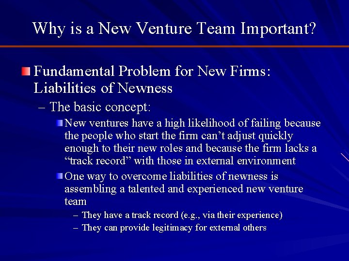 Chapter 6 Successfully Building a New Venture Team