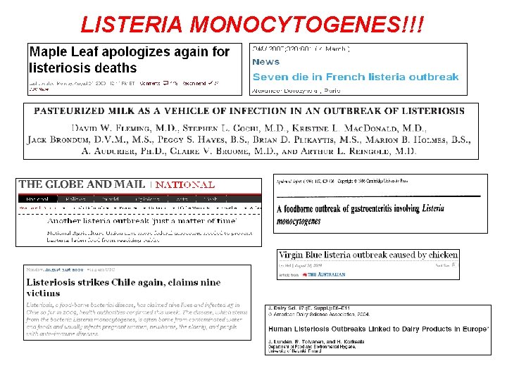 Application of predictive microbiology to control the growth
