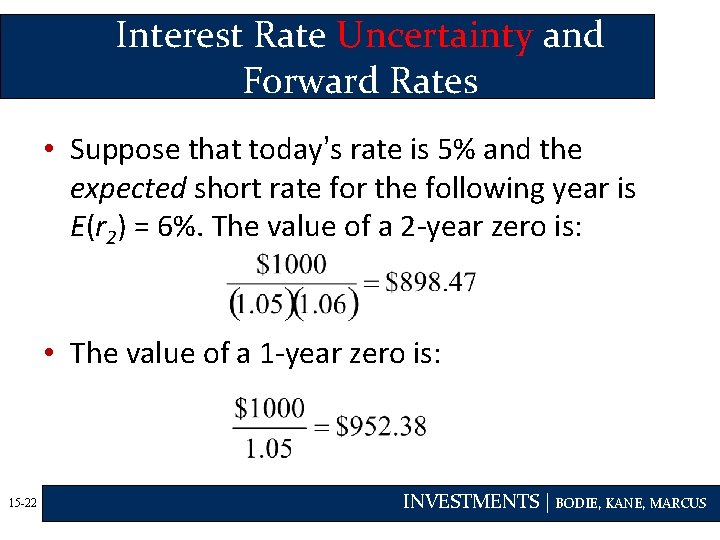 Chapter Fifteen The Term Structure of Interest Rates