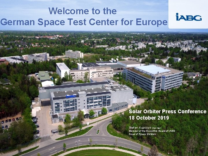 Welcome to the German Space Test Center for