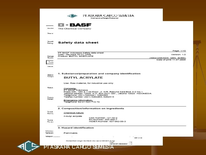 PT ASKARA CARGO SEMESTA Training module 1 Basic