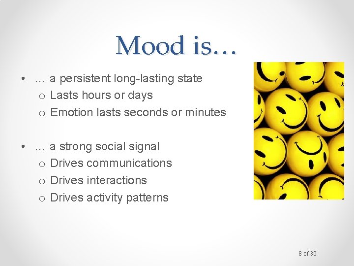 Mood Scope Sensing mood from smartphone usage patterns