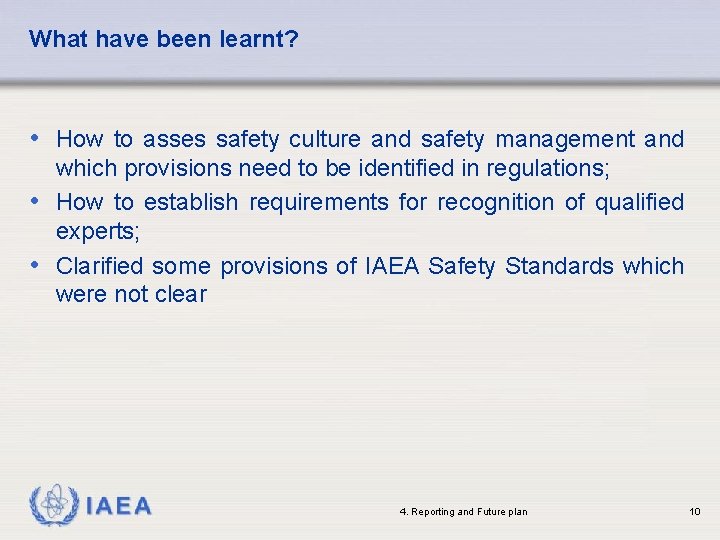 School on Drafting Regulations Reporting and Future plan