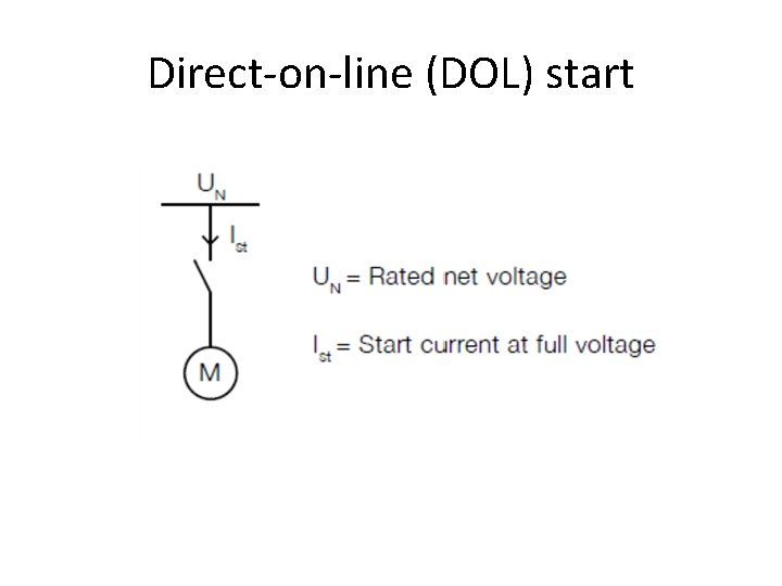 Starting methods for induction motors Reducing electrical and