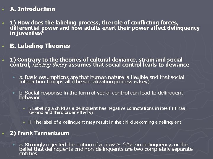 CHAPTER 8 Labeling Conflict and Radical Theories WANT