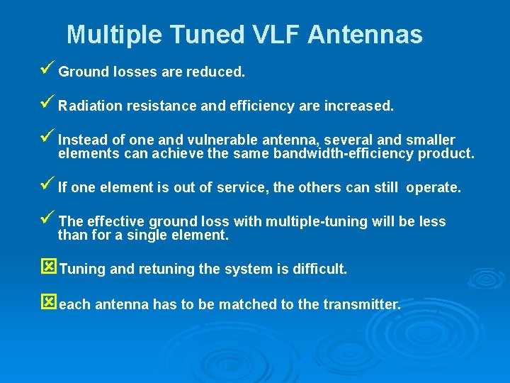 VLF LF MF and HF ANTENNAS CLASSIFICATION ACCORDING