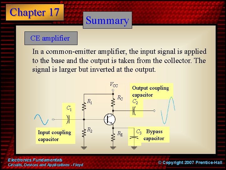 Chapter 17 Electronics Fundamentals Circuits Devices and Applications