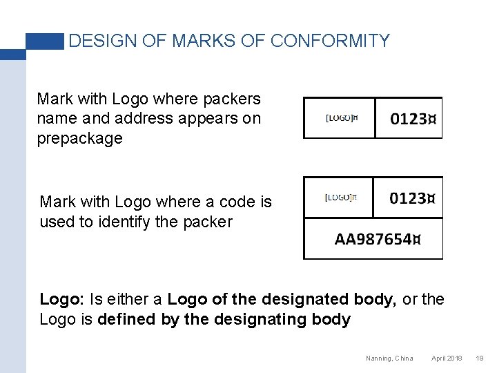 Certification system for prepackages Based on OIML Guide