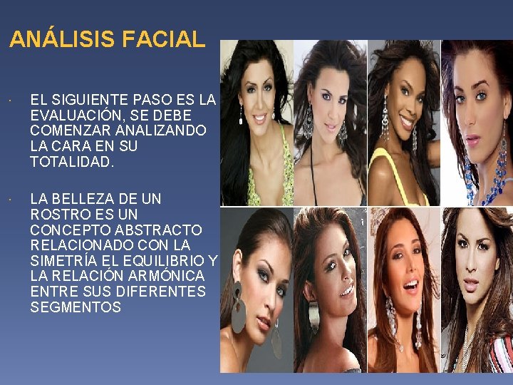 PERFILOMETRIA FACIAL PERFILOMETRIA FACIAL Conceptos ES LA PROPORCION