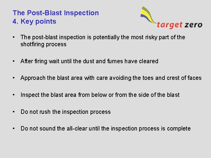 Drilling and Blasting Toolbox Talk 08 The PostBlast