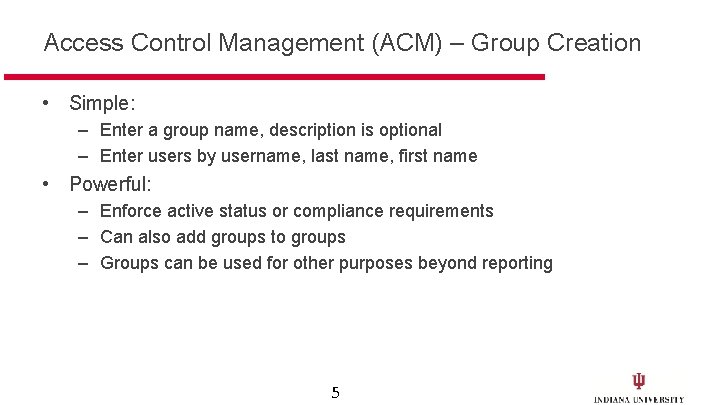 Creating Better User Groups with ACM and Grouper
