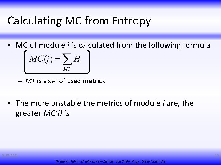Predicting FaultProne Modules Based on Metrics Transitions Yoshiki