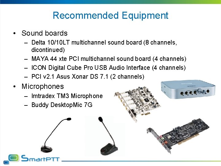 Smart PTT Sound System Settings Smart PTT Integrated