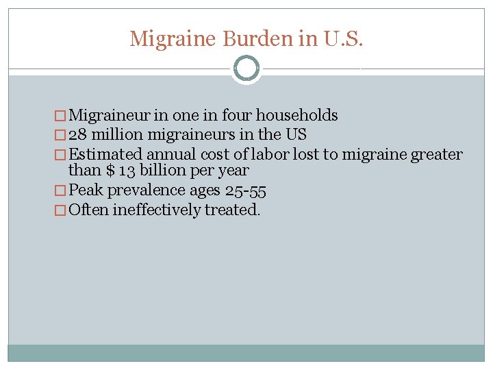 Management of migraine headaches in adults for primary
